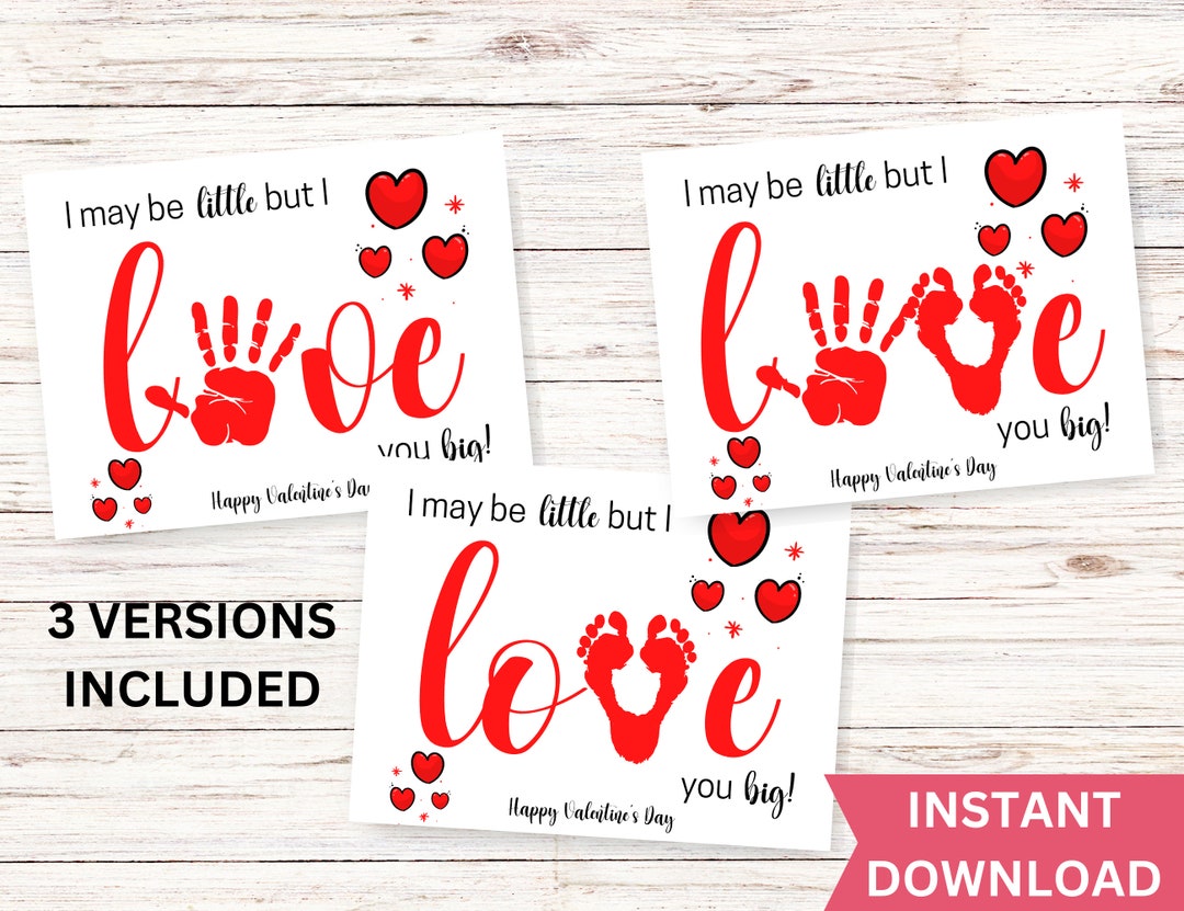 Valentine's Day LOVE Handprint Art Craft| Valentine Handprint ...