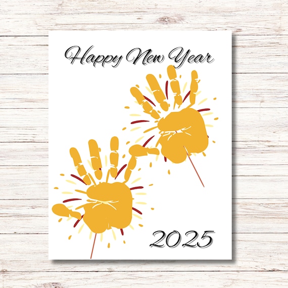 Handprint Art Kids New Year's Crafts Archives Fun Handprint Art
