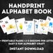 Handprint Alphabet Book, ABC Handprint Art Pack , Baby ABC Printable ...