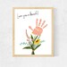 Love You a Bunch Flower Handprint Memory Keepsake, Kids, Baby, Toddlers ...
