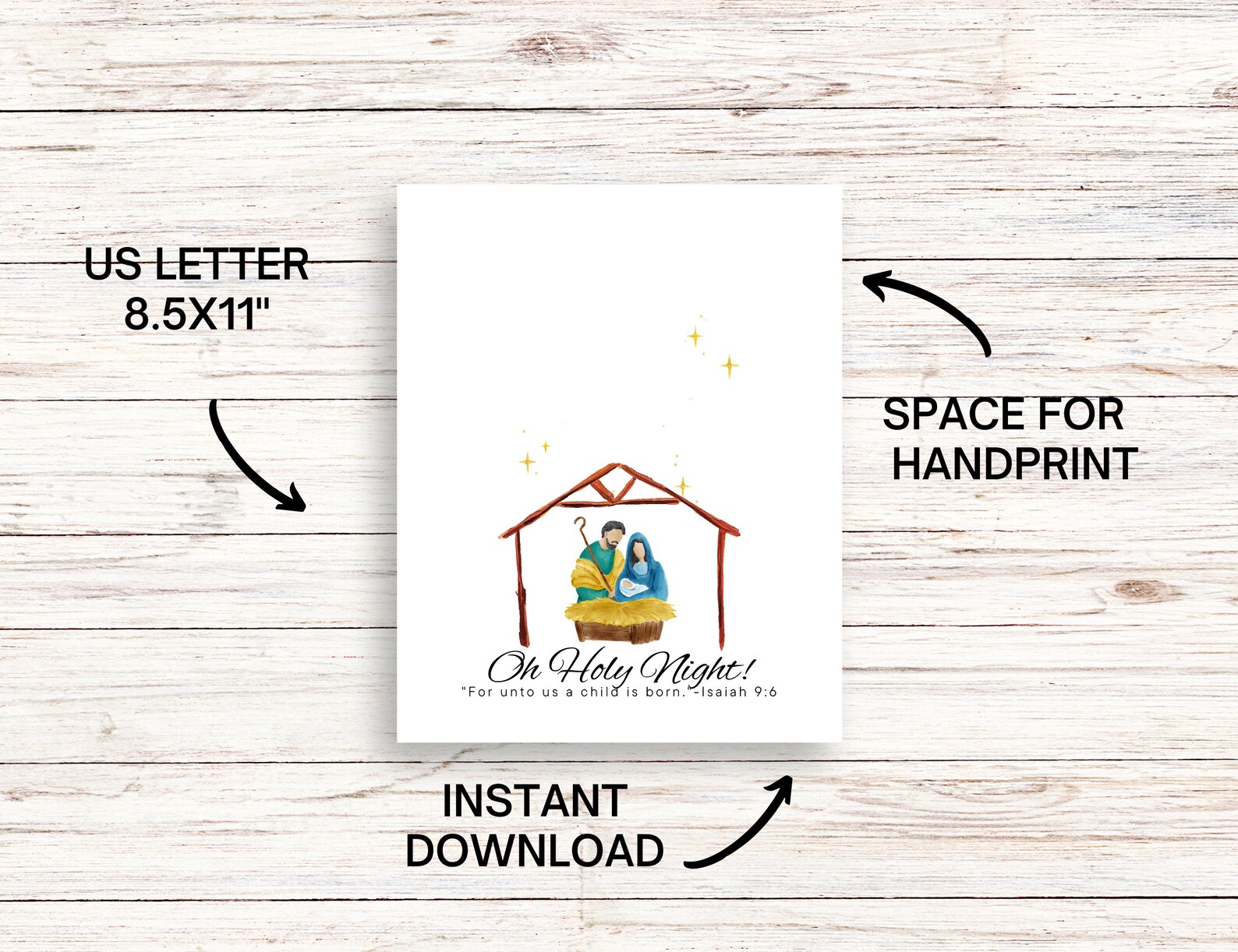 Nativity Handprint Art |christmas Handprint Art Ideas| Manger, Sunday ...