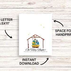 Nativity Handprint Art |christmas Handprint Art Ideas| Manger, Sunday ...