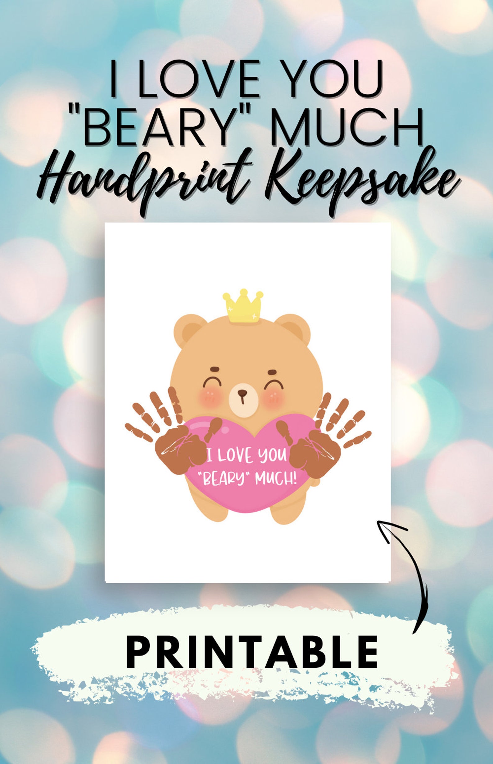Valentine's Handprint Art Valentine's Day Handprint Art Craft February ...