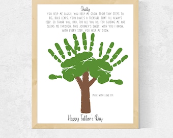 A Father is A Tree Happy Fathers Day Card From Multiple Kids 2 or 3 ...