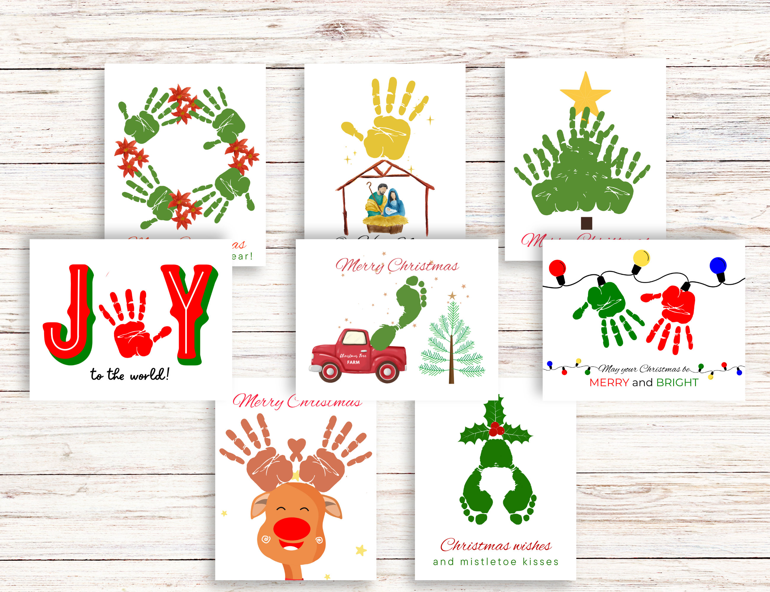 Christmas Handprint Art Preschoolers