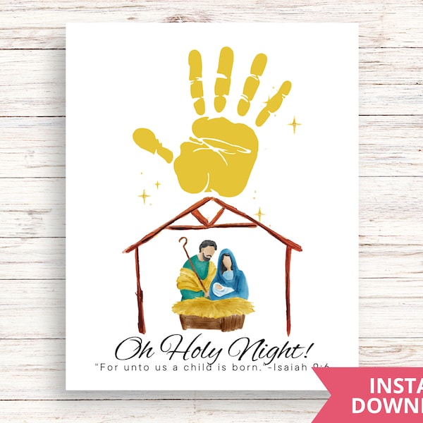 Christmas Handprint - Etsy