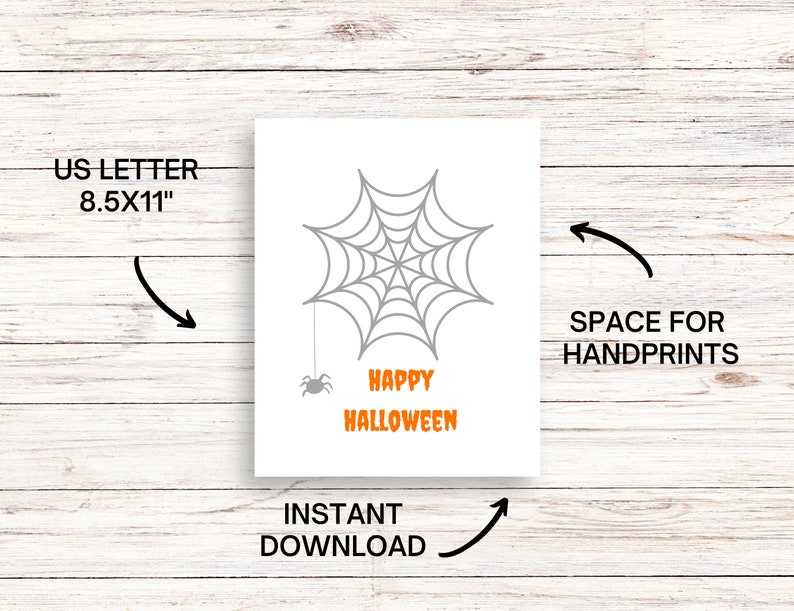 Spider Handprint Art Craft | Halloween Activities| Fall Handprint Craft ...