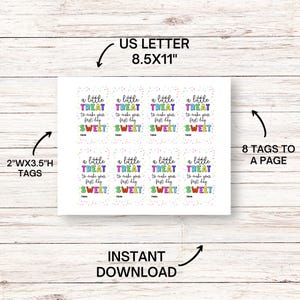 Back to School Sweet Treat Tag, Welcome Back to School Gift Tag, Back ...