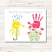 April Showers Handprint Art, Spring Handprint Art Craft | Printable ...