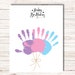 Happy Birthday Handprint Balloon Art, Personalized Kids Gift Card, DIY ...