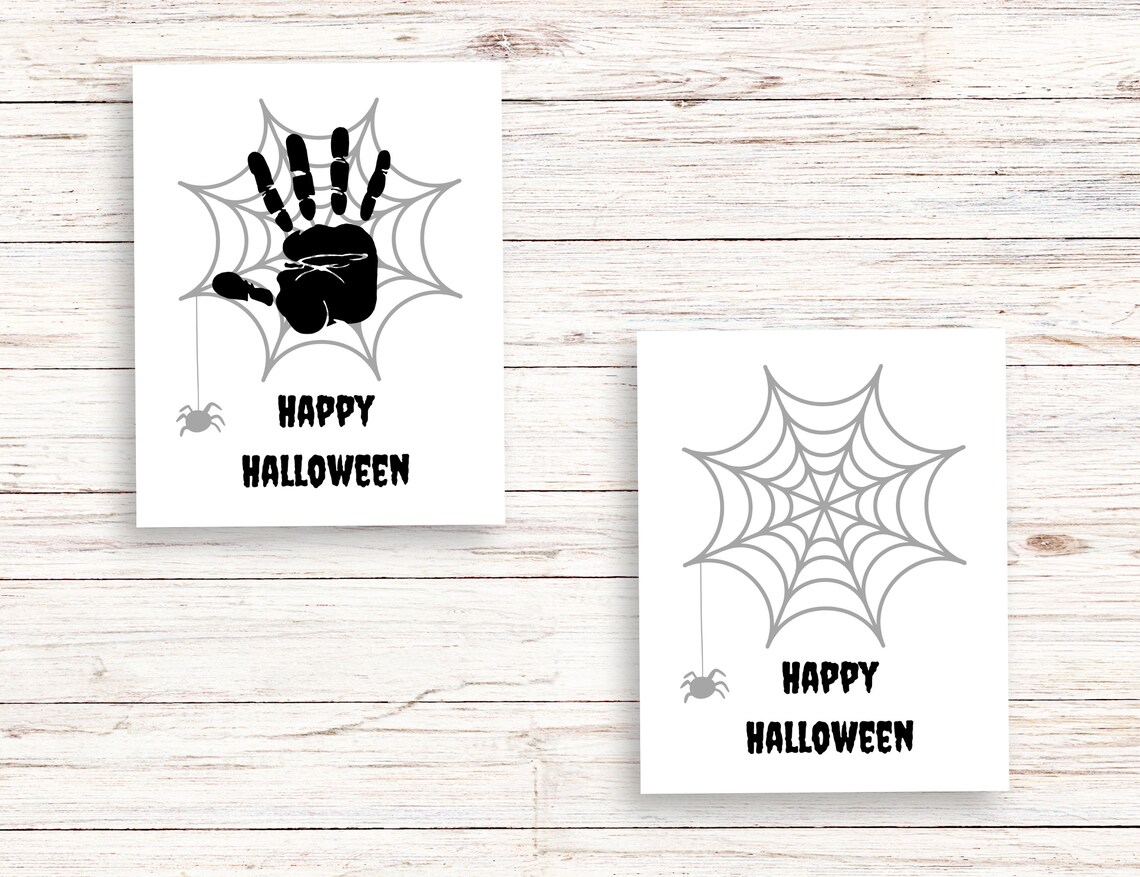 Happy Halloween Handprint Art Craft Keepsake halloween - Etsy