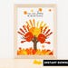 Fall Handprint Art Jesus |christian Fall Handprint Printable | Fall ...