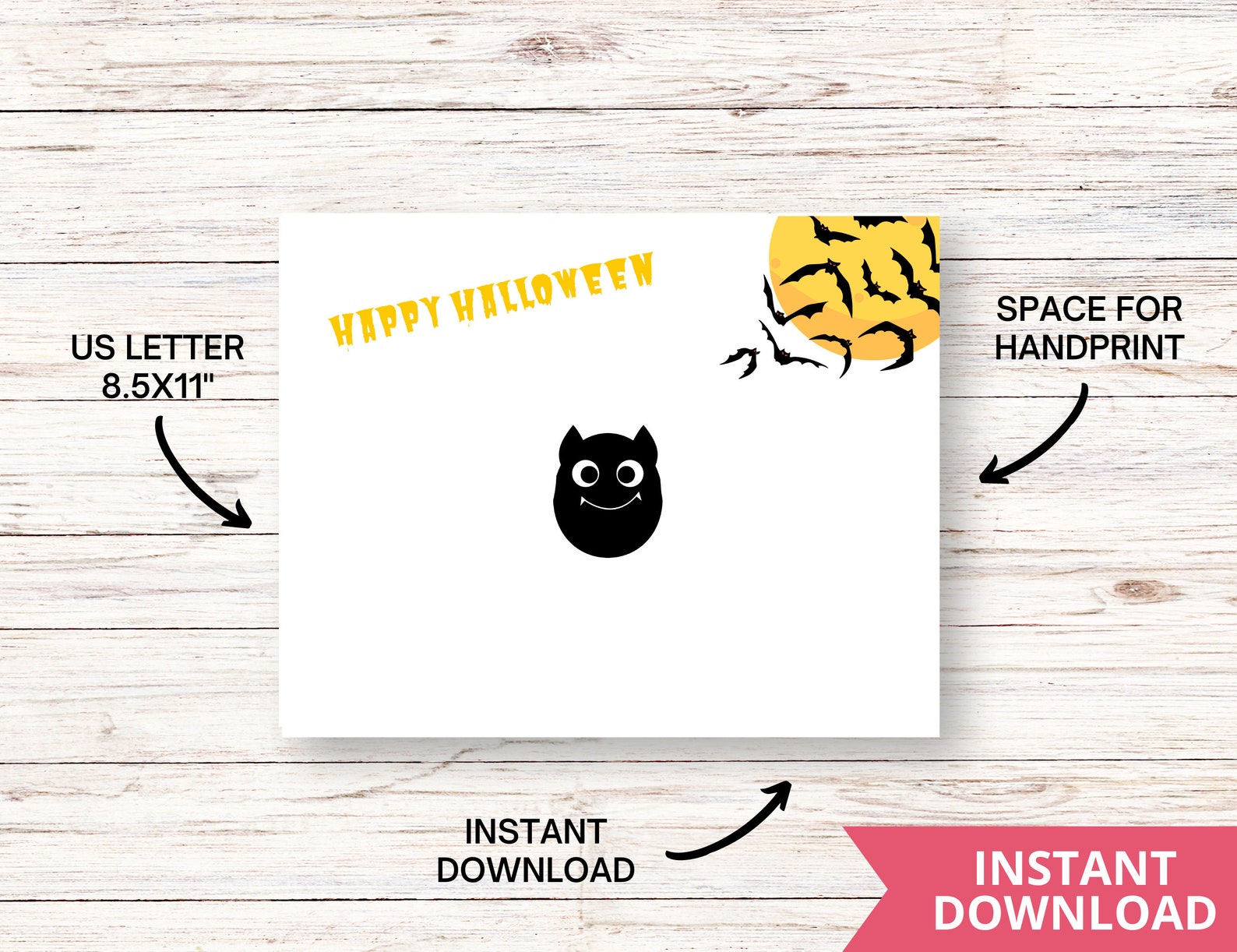 Bat Handprint Art Craft | Halloween Activities| Fall Handprint Craft ...