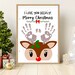 Reindeer Handprint Printable Craft| Kids Handprint Crafts |holiday ...