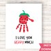 I Love You Berry Much Handprint Crafts| Handprint Art Printable ...