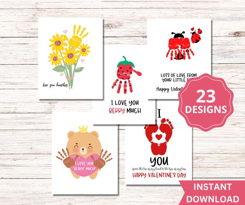 Valentine's Day Handprint Art Craft BUNDLE Love XOXO| February Winter ...