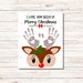Reindeer Handprint Printable Craft| Kids Handprint Crafts |holiday ...
