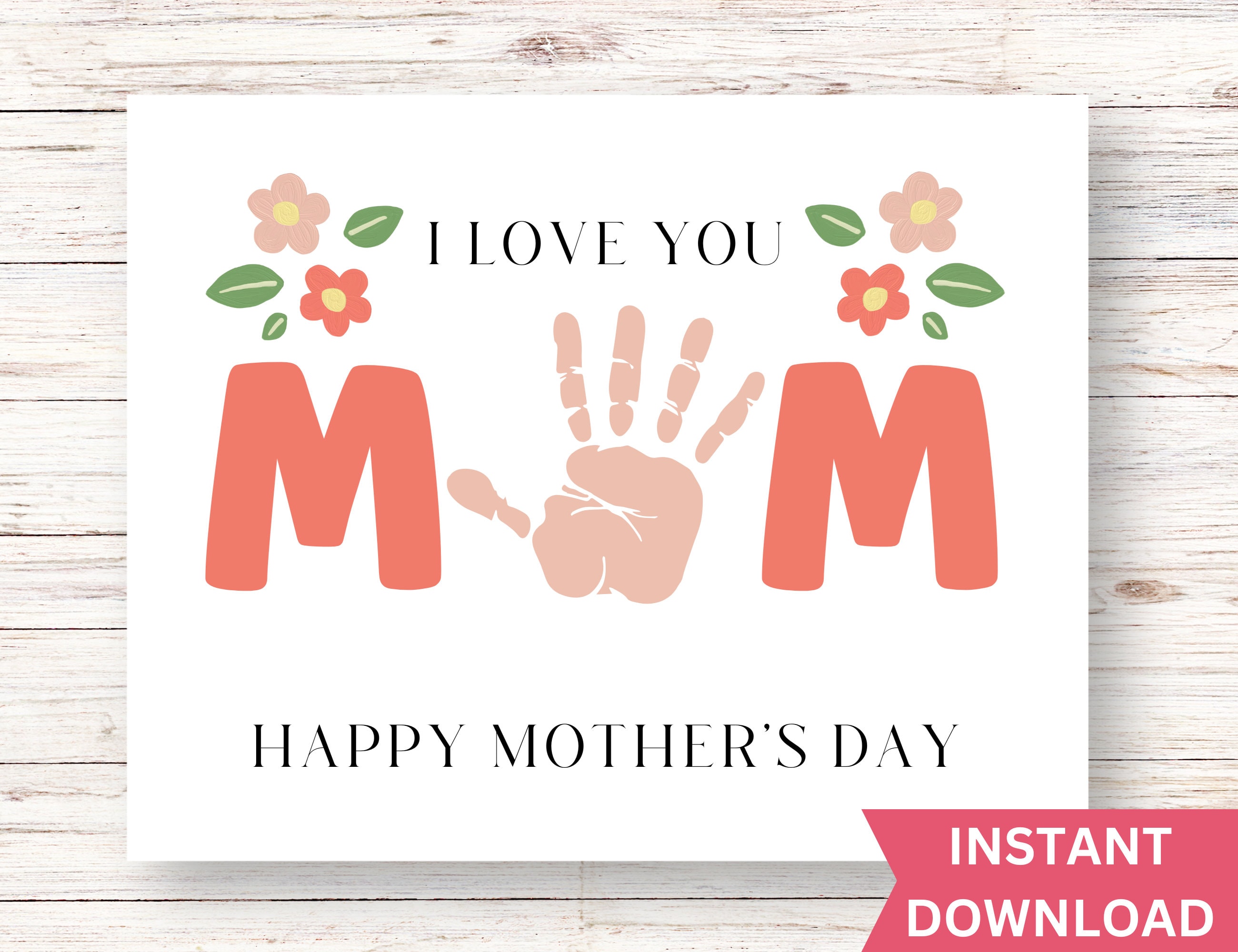 Mothers Day Handprint Art | Handprint Mothers Day Gifts | Mothers Day ...
