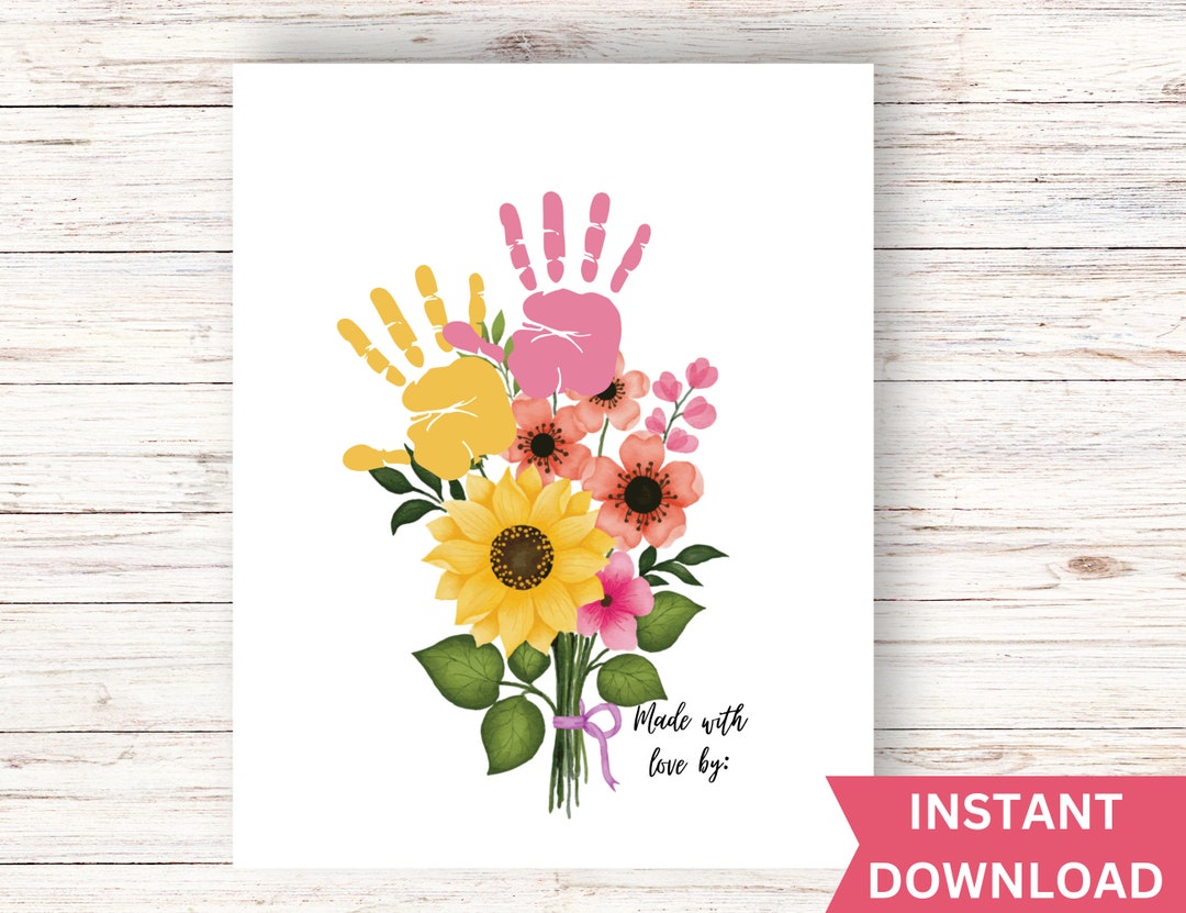 Mother's Day Gift | Handprint Art | Kids Craft for Mom | Gift for Mom ...