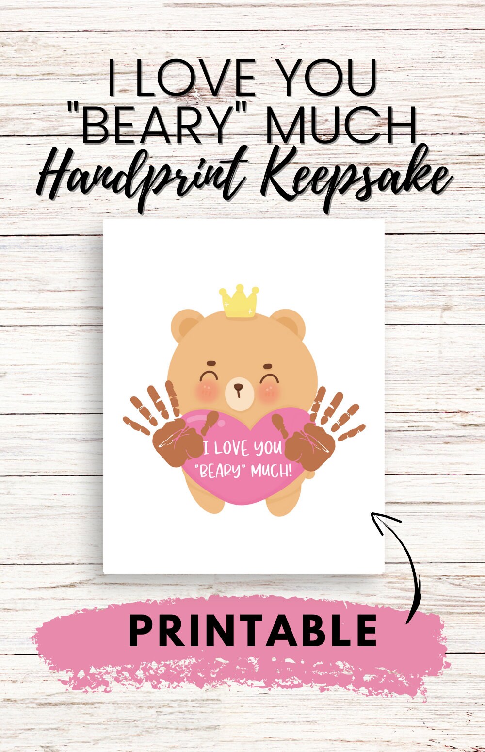 Valentine's Handprint Art Valentine's Day Handprint Art Craft February ...