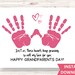 Happy Grandparents Day 2024 Handprint Art Card Keepsake Grandparents ...