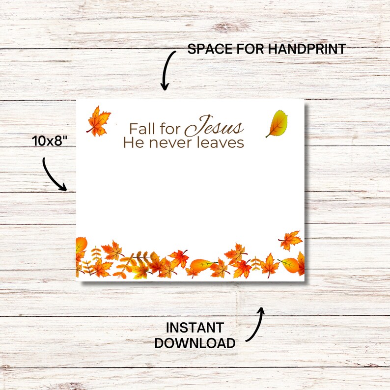 Fall for Jesus Handprint| Christian Activity | Fall Handprint Art Craft ...