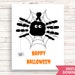 Spider Handprint Art Craft | Halloween Activities| Fall Handprint Craft ...