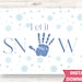 Let It Snow Winter Handprint Art Craft| Handprint Art| Handprint Craft ...