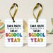 Teacher Appreciation Gift Tag Take Note, First Day of School Gift Tags ...