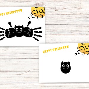 Happy Halloween Handprint Art Craft Keepsake |halloween Handprint ...