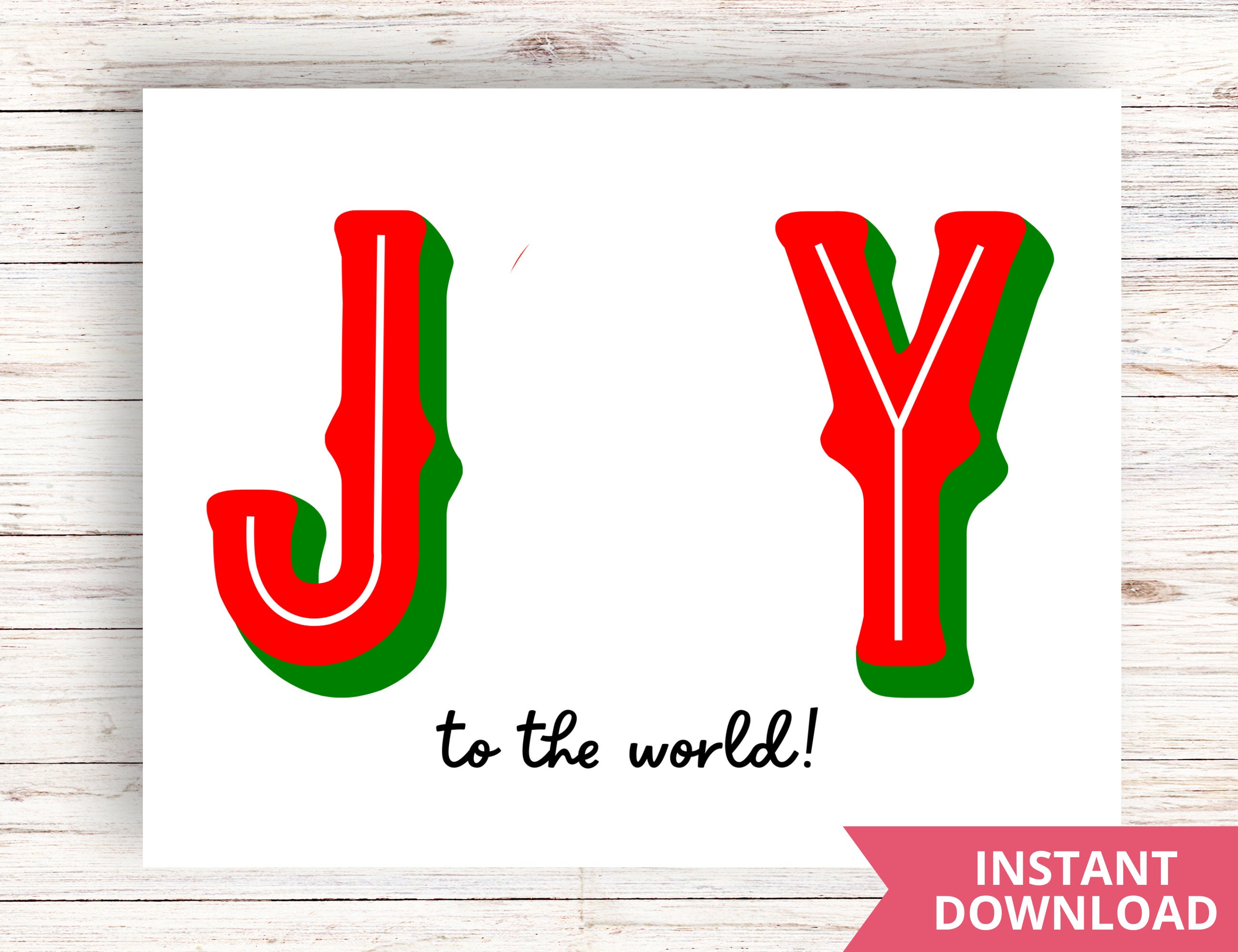 JOY Handprint Craft Christmas Handprint Art Craft (Instant Download) - Etsy