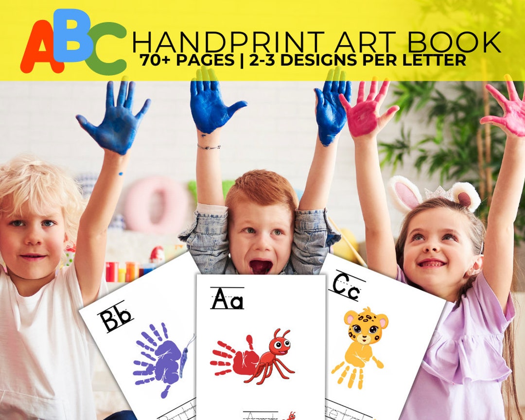 A-Z ABC Alphabet Handprint Art Craft Book Classroom Preschool Nursery ...