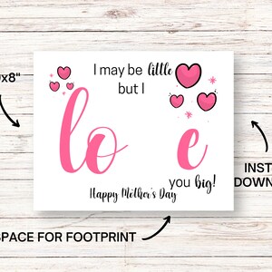 Mothers Day Love Footprint Art Craft| Footprint Art| Footprint Craft ...