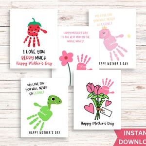 Handprint Mother's Day| Handprint Gift for Mom or Grandma| Toddler ...