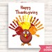 Turkey Handprint Craft |happy Thanksgiving Handprint Art Craft | Fall ...