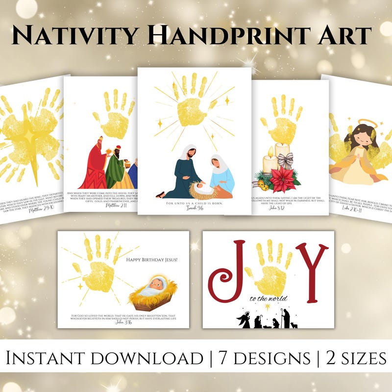 Nativity Handprint - Etsy