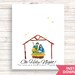 Nativity Handprint Art |christmas Handprint Art Ideas| Manger, Sunday ...