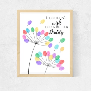 Fathers Day Fingerprint Craft, Toddler Craft | Dad Gifts From Kids ...