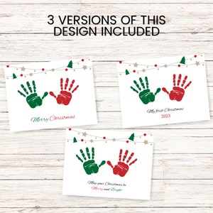 Toddler Handprint Art for Christmas Bundle| Kids Handprint Holiday ...