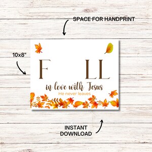 Fall Jesus Handprint |christian Activity | Fall Handprint Art Craft ...