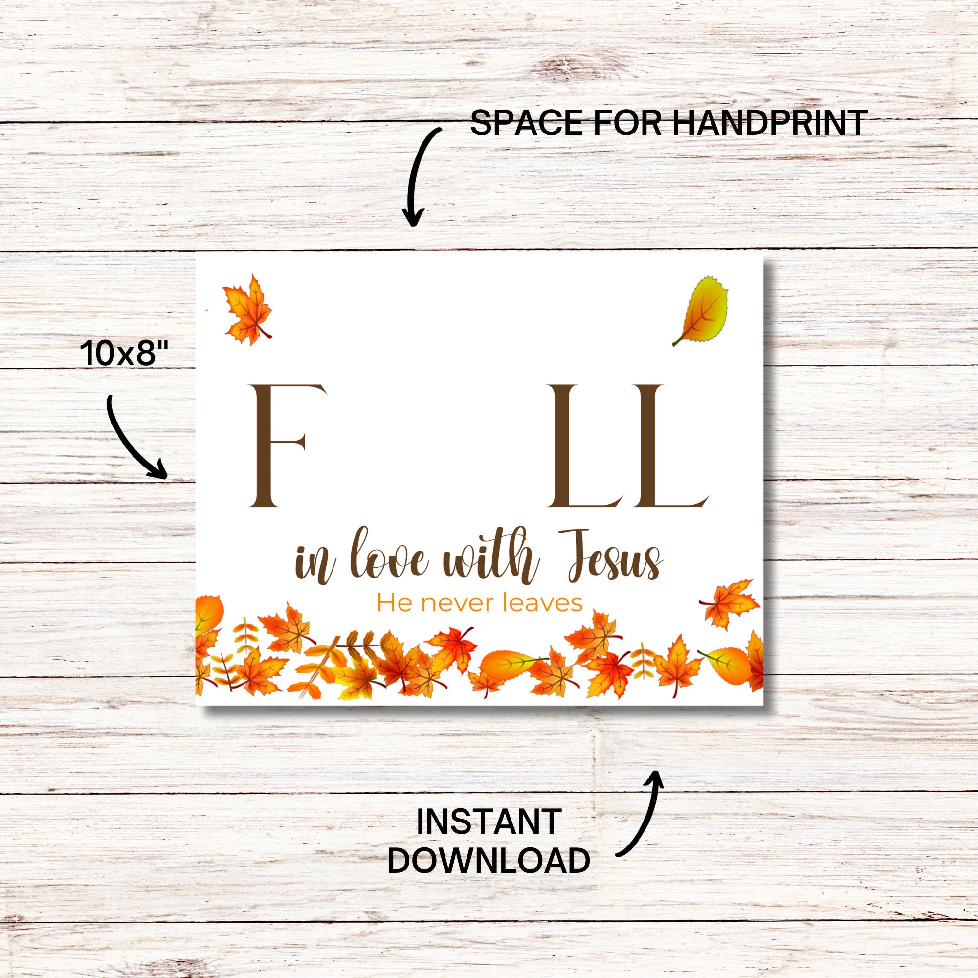 Fall Jesus Handprint |christian Activity | Fall Handprint Art Craft ...