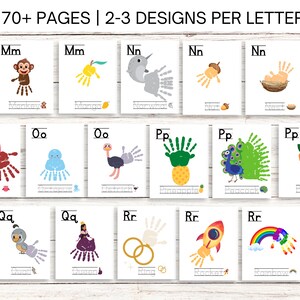 Animals Alphabet Handprint Art, Alphabet Craft ,classroom Nursery ...
