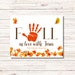 Fall Jesus Handprint |christian Activity | Fall Handprint Art Craft ...