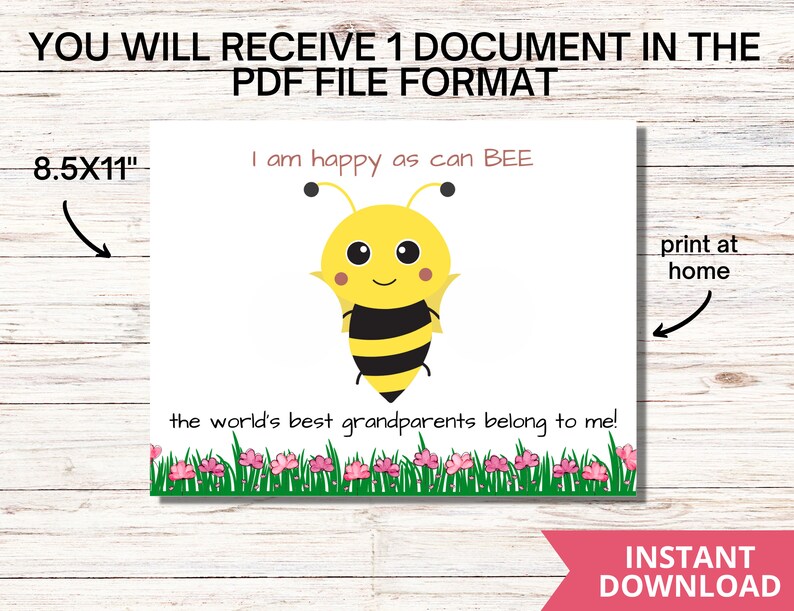 Happy Grandparents Day 2024 Handprint Art Card Keepsake Grandparents ...