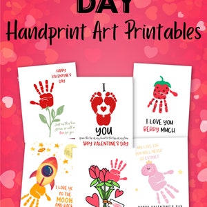 Valentine's Day Handprint Art Craft BUNDLE| February Handprint Art ...