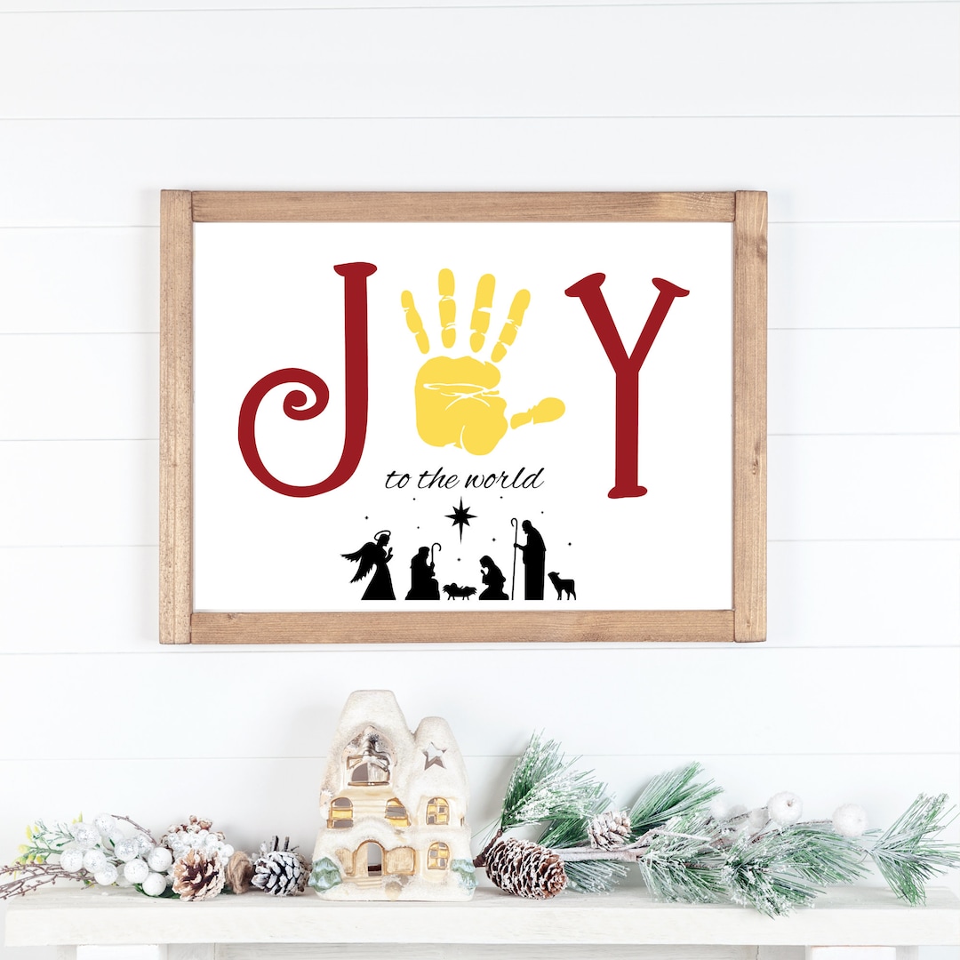 Joy Handprint Christmas Preschool, Daycare, Sunday School Craft | Baby ...