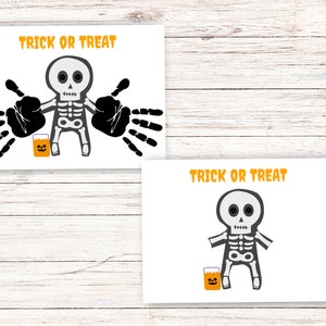 Happy Halloween Handprint Art Craft Keepsake |halloween Handprint ...