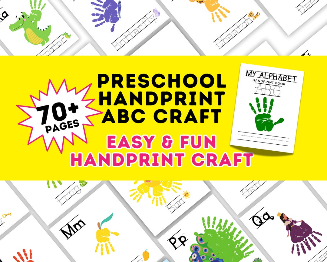Preschool Handprint ABC Craft Classroom Preschool Nursery Activity ...