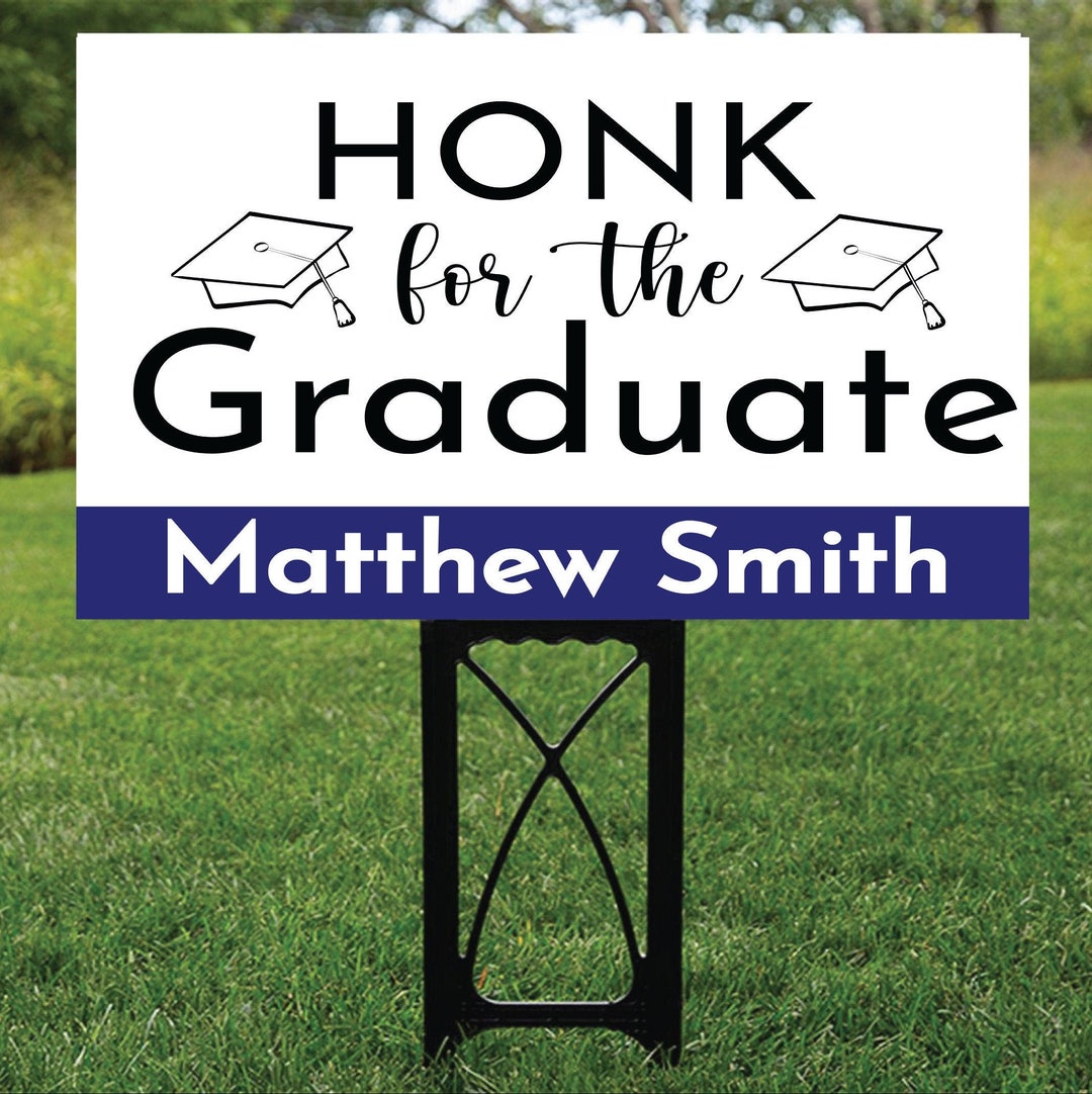 Congrats 2021 Graduate | Graduation Party Lawn Sign | Congrats High ...