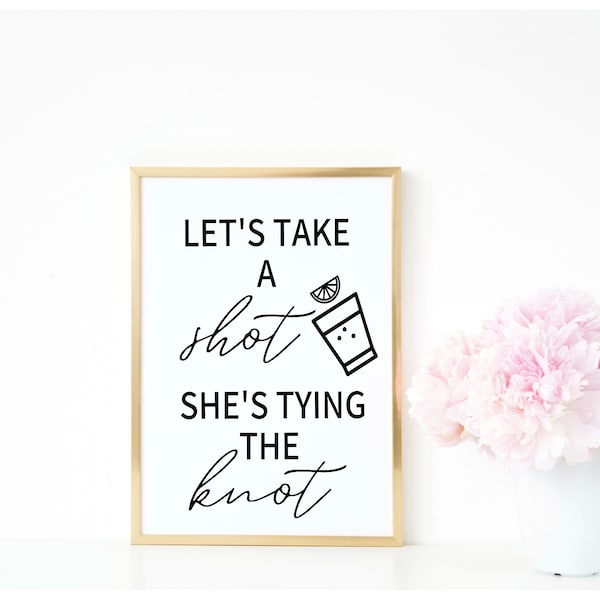 Take a Shot Tying the Knot - Etsy